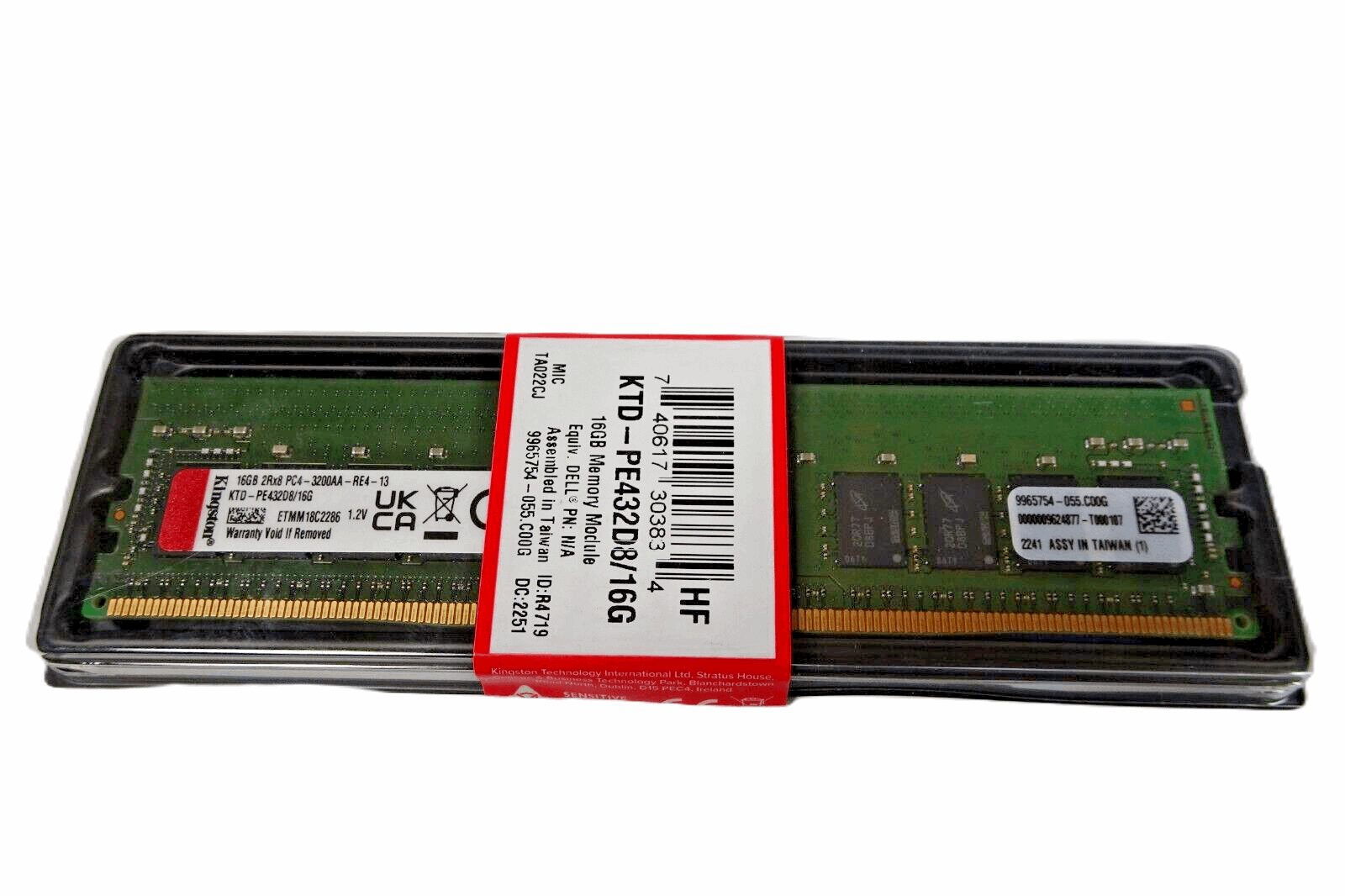 KINGSTON 16GB DDR4-3200MHz Reg ECC Dual Rank Module - PCdeal.no